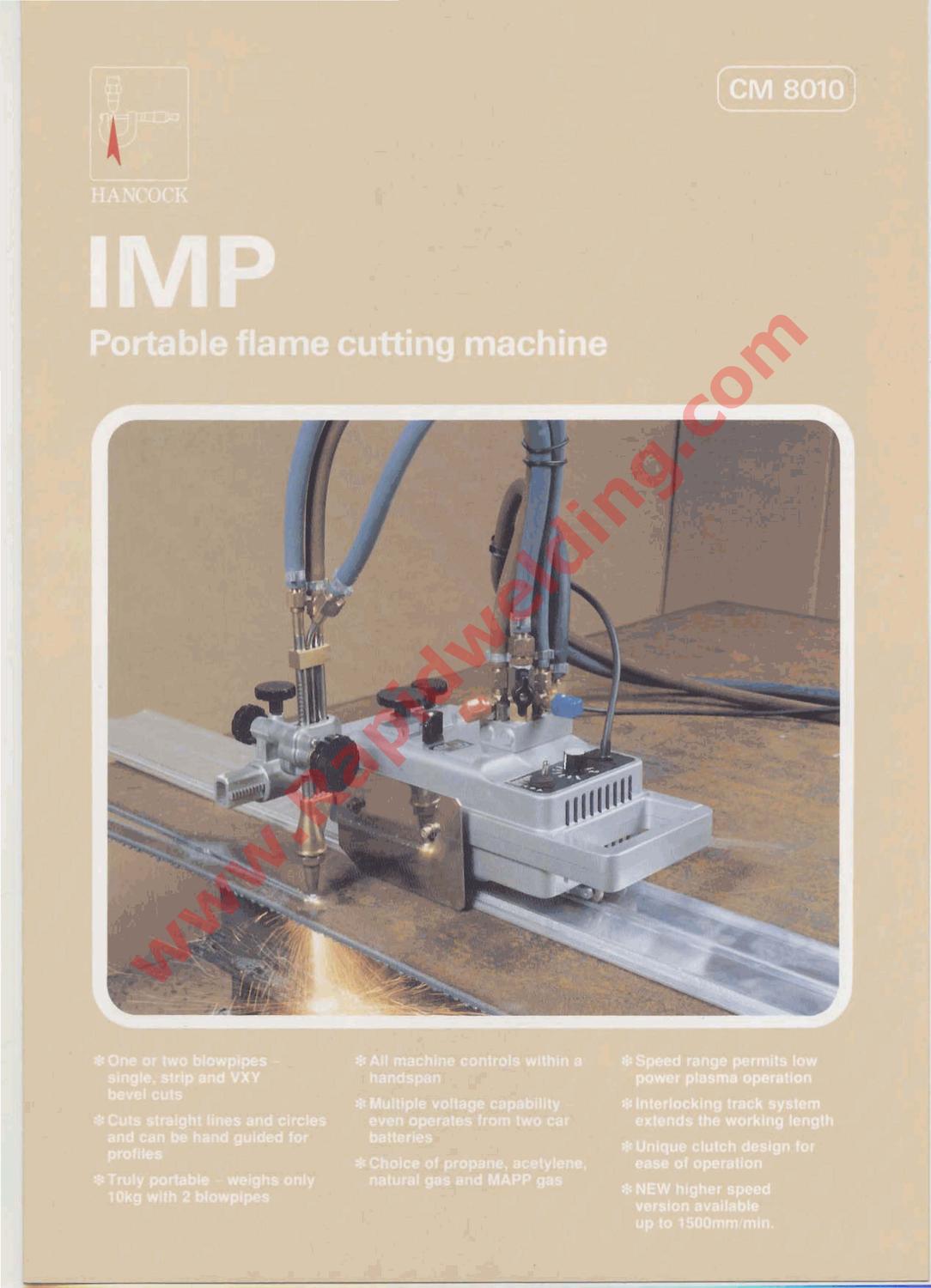 IMP Portable Cutting Machine by Rapid Welding - Issuu