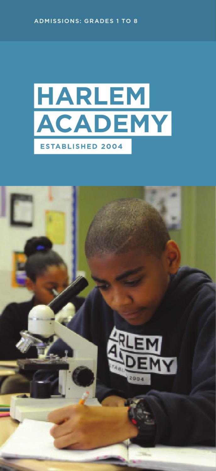 Admissions Brochure by Harlem Academy - Issuu