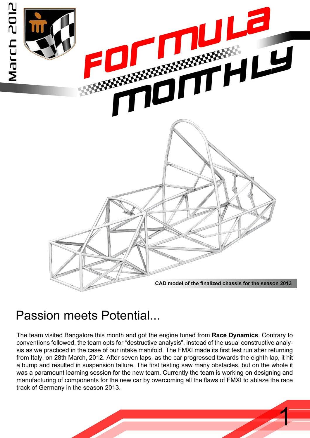 Formula Monthly - March 2012 by Formula Manipal - Issuu