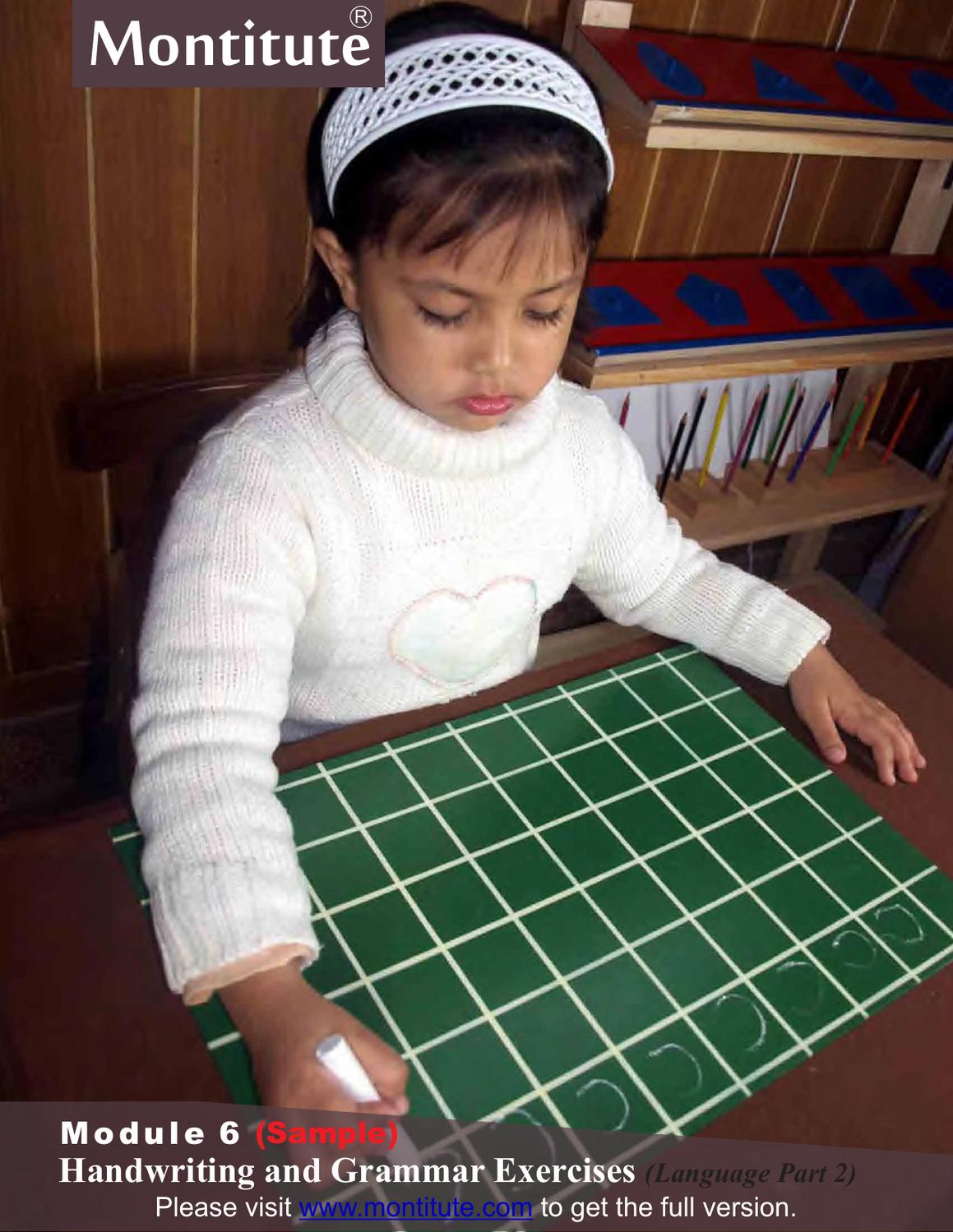 Montessori Language and Phonics Exercises (3 - 6) Kindergarten Album 2 ...