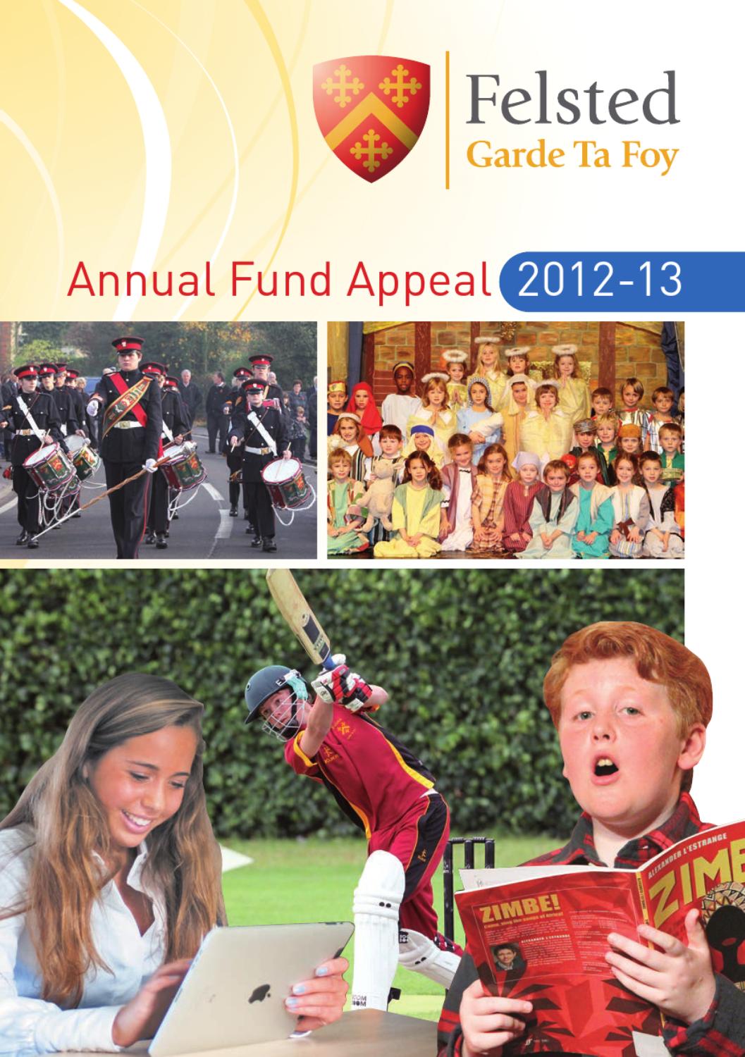 Felsted Annual Fund 2012-13 by Felsted School - Issuu