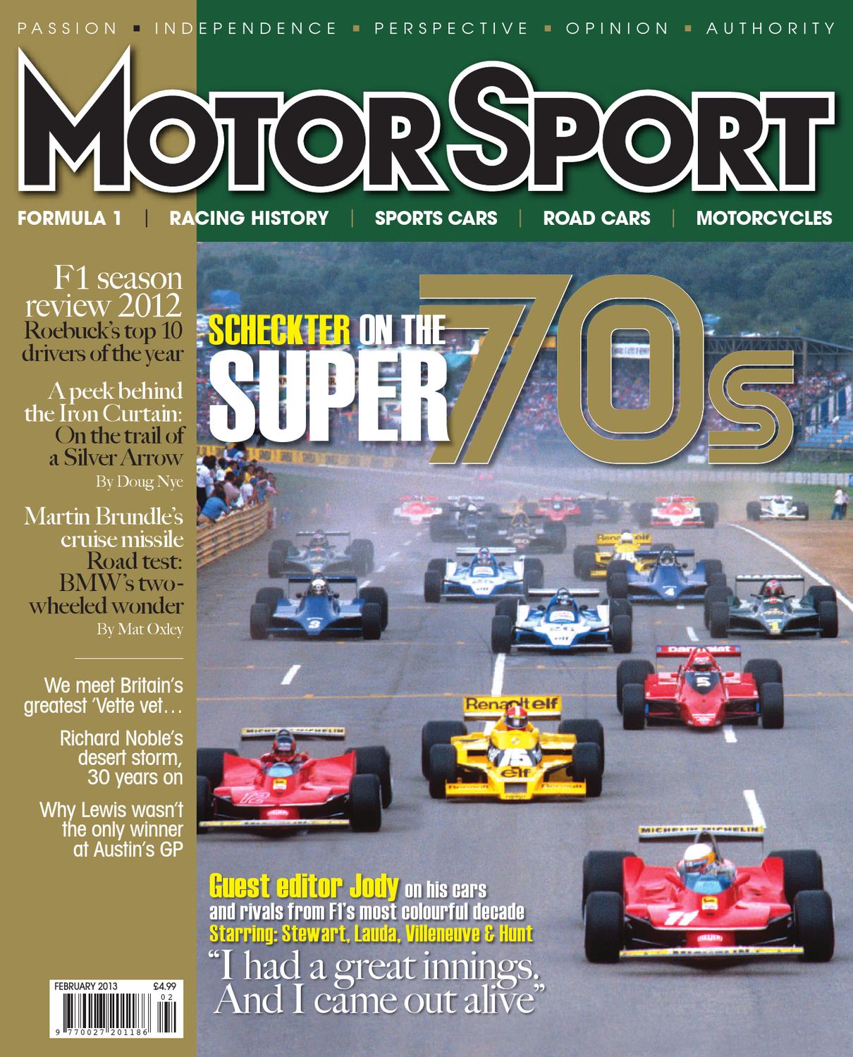 February 2013 issue of Motor Sport Magazine by Motor Sport Magazine - Issuu
