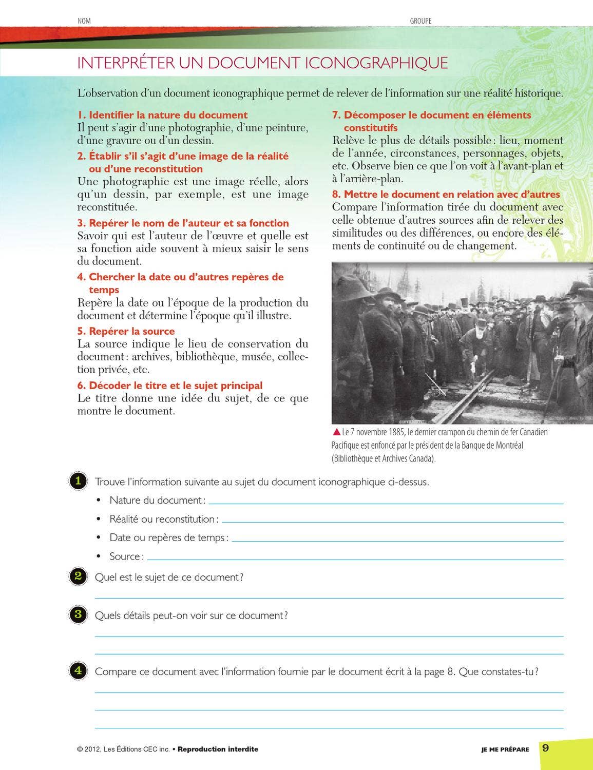 Questions d'histoire_Sec 3 by Les Éditions CEC - Issuu