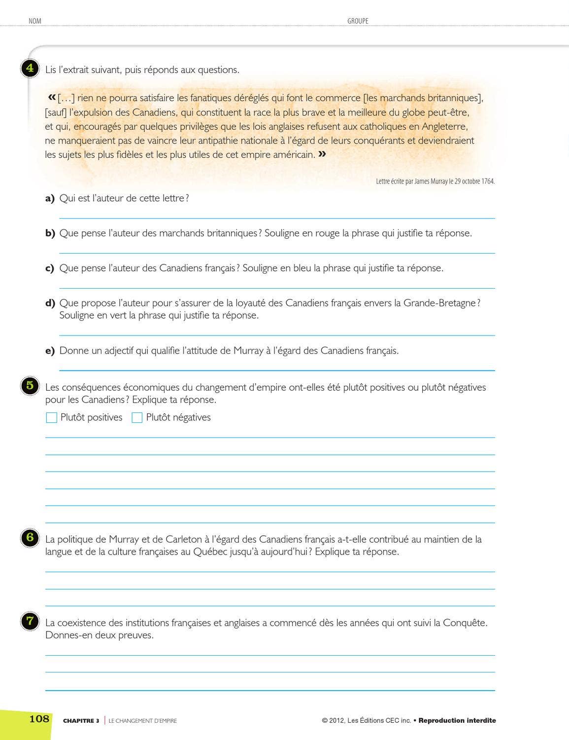 Questions d'histoire_Sec 3 by Les Éditions CEC - Issuu
