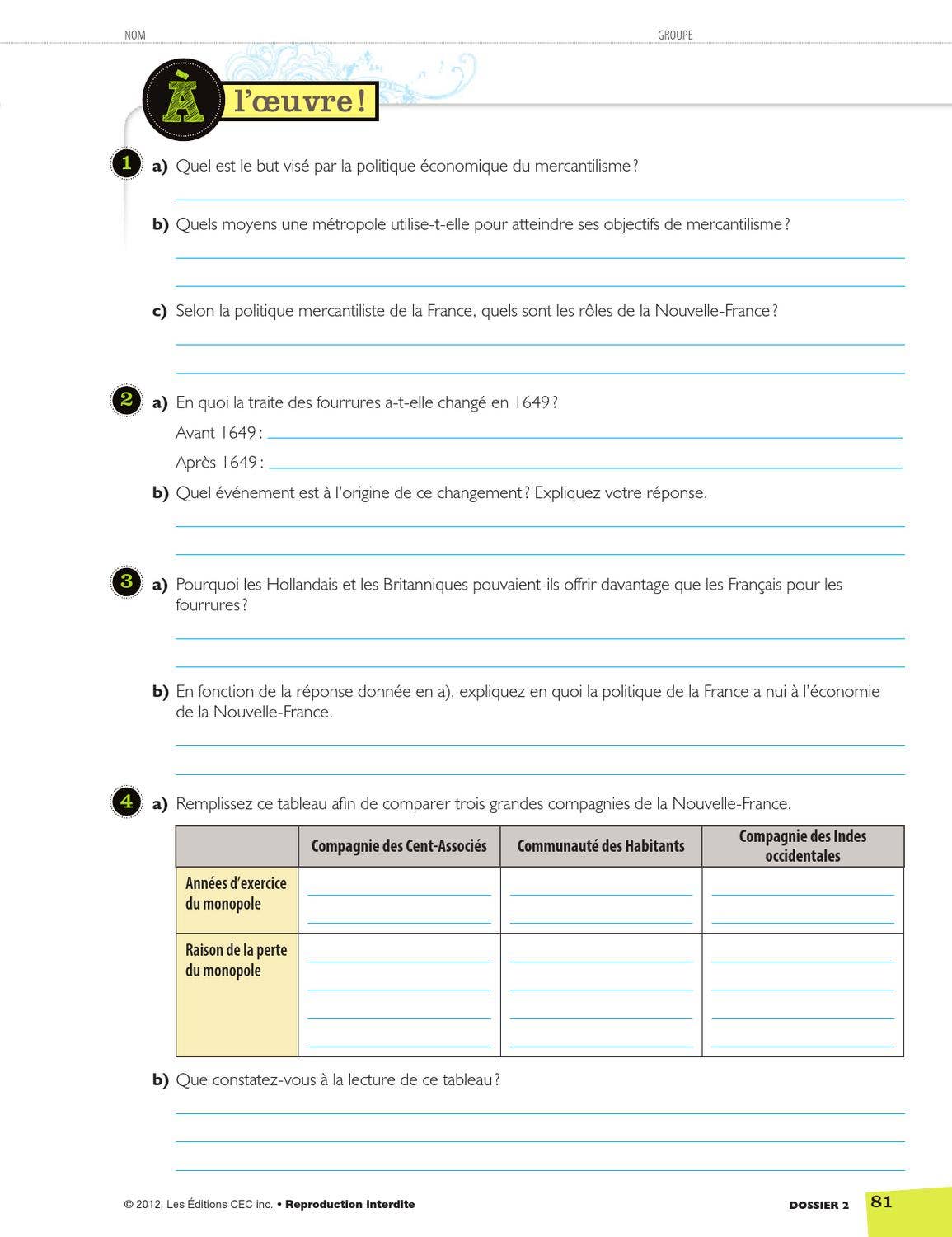 Questions d'histoire_Sec 4 by Les Éditions CEC - Issuu