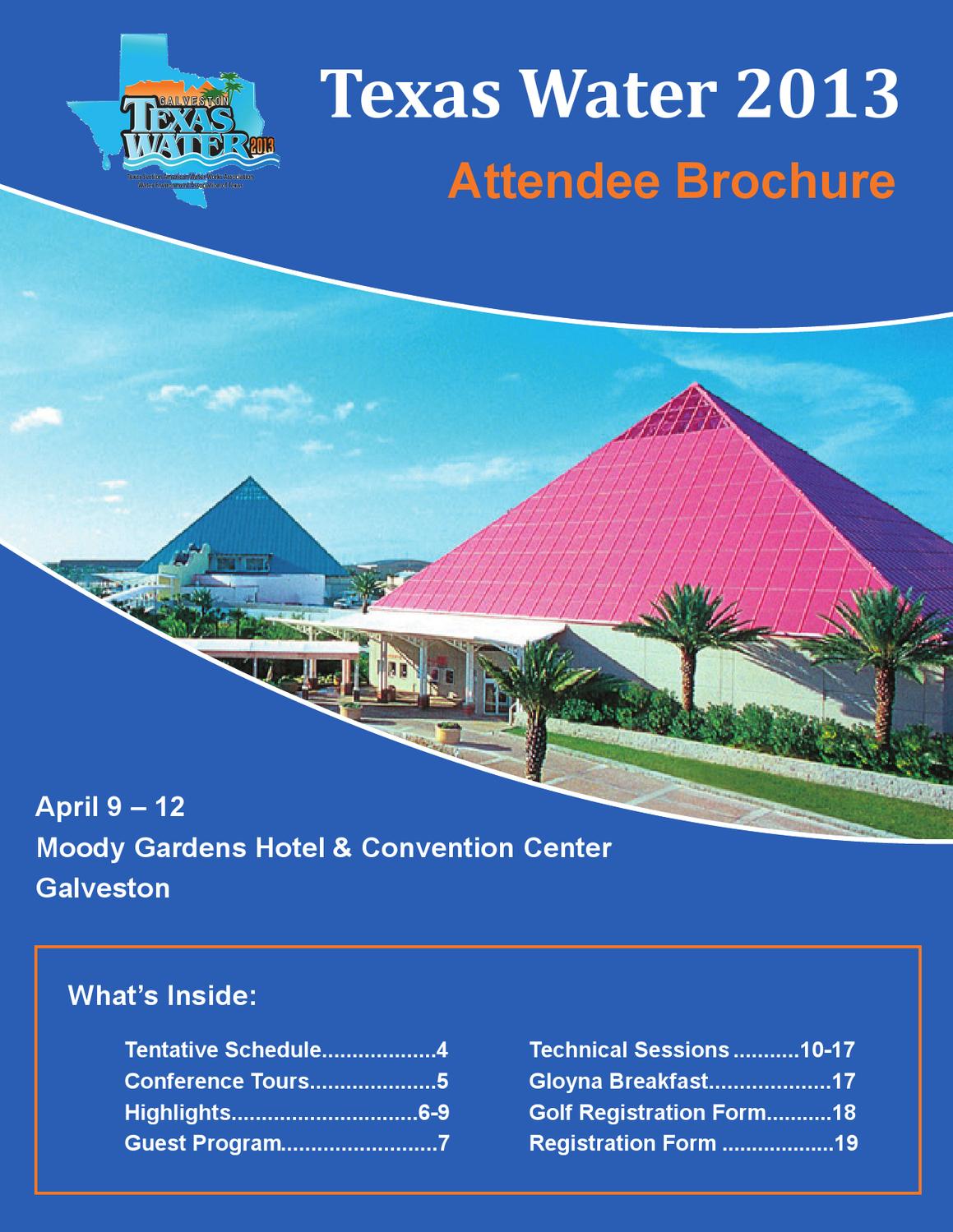 Texas Water 2013 Attendee Brochure by TEXAS AWWA - Issuu