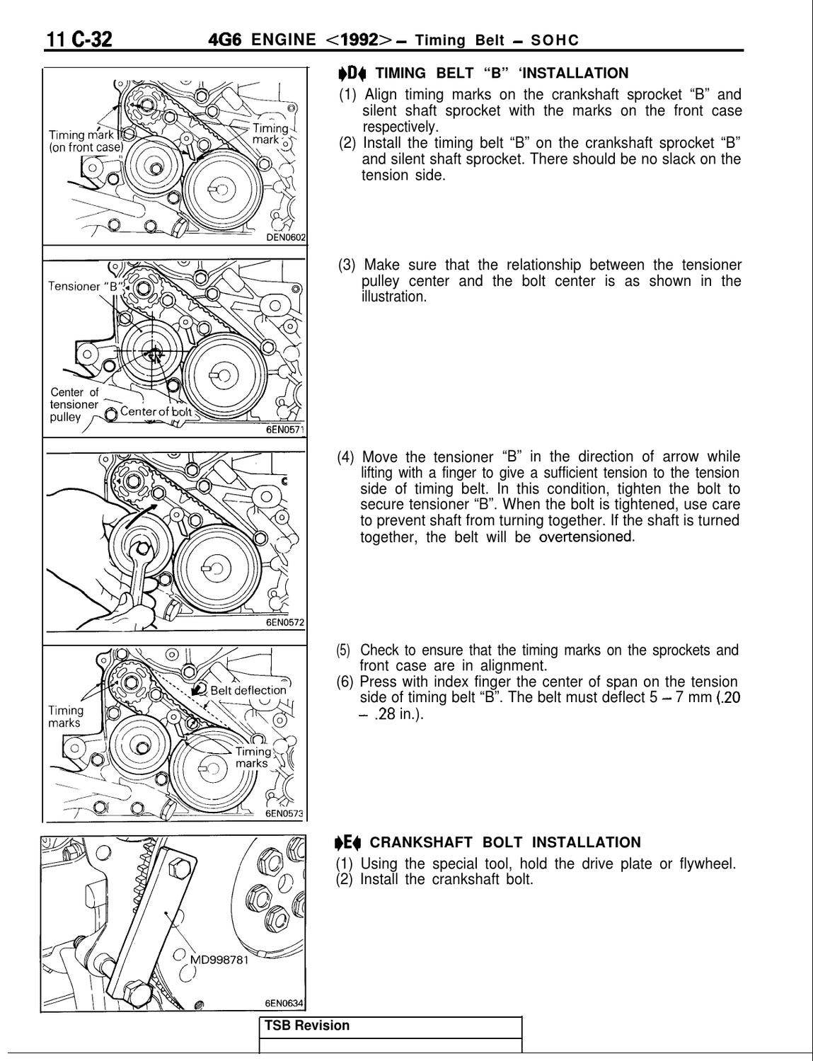 4G61, 4G63, 4G64 Engine 1990- 1994, MANUAL by ias mat - Issuu
