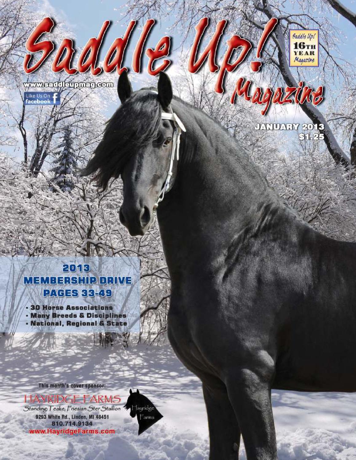 January 2013 Saddle Up! Magazine - ONLINE by Saddle Up! Magazine - Issuu