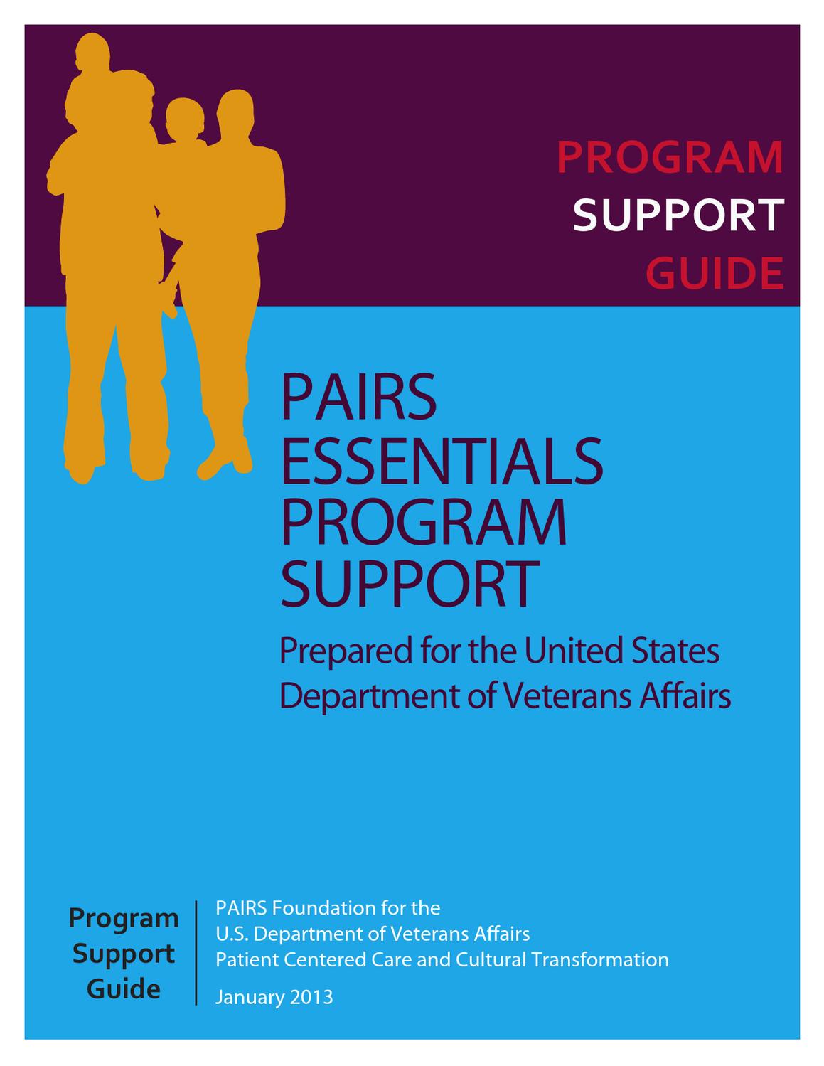 PAIRS Essentials VA Program Support Guide, January 2013 by PAIRS ...