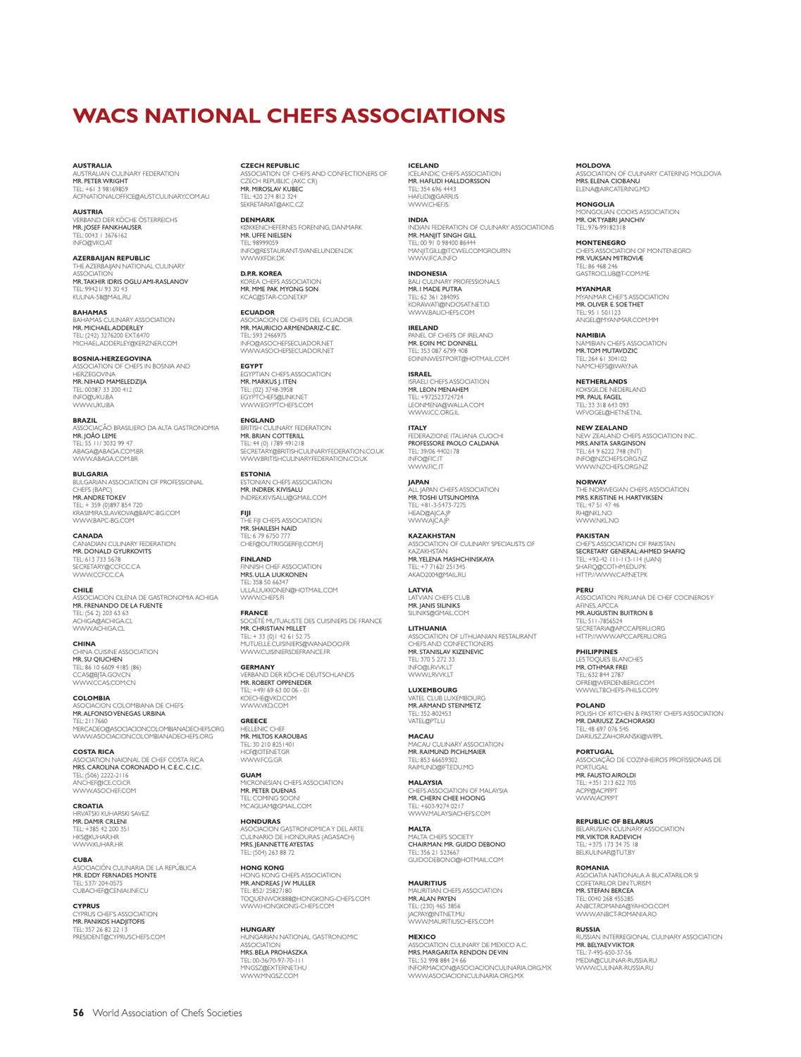 World Chefs Magazine 7 by World Association of Chefs' Societies - Issuu