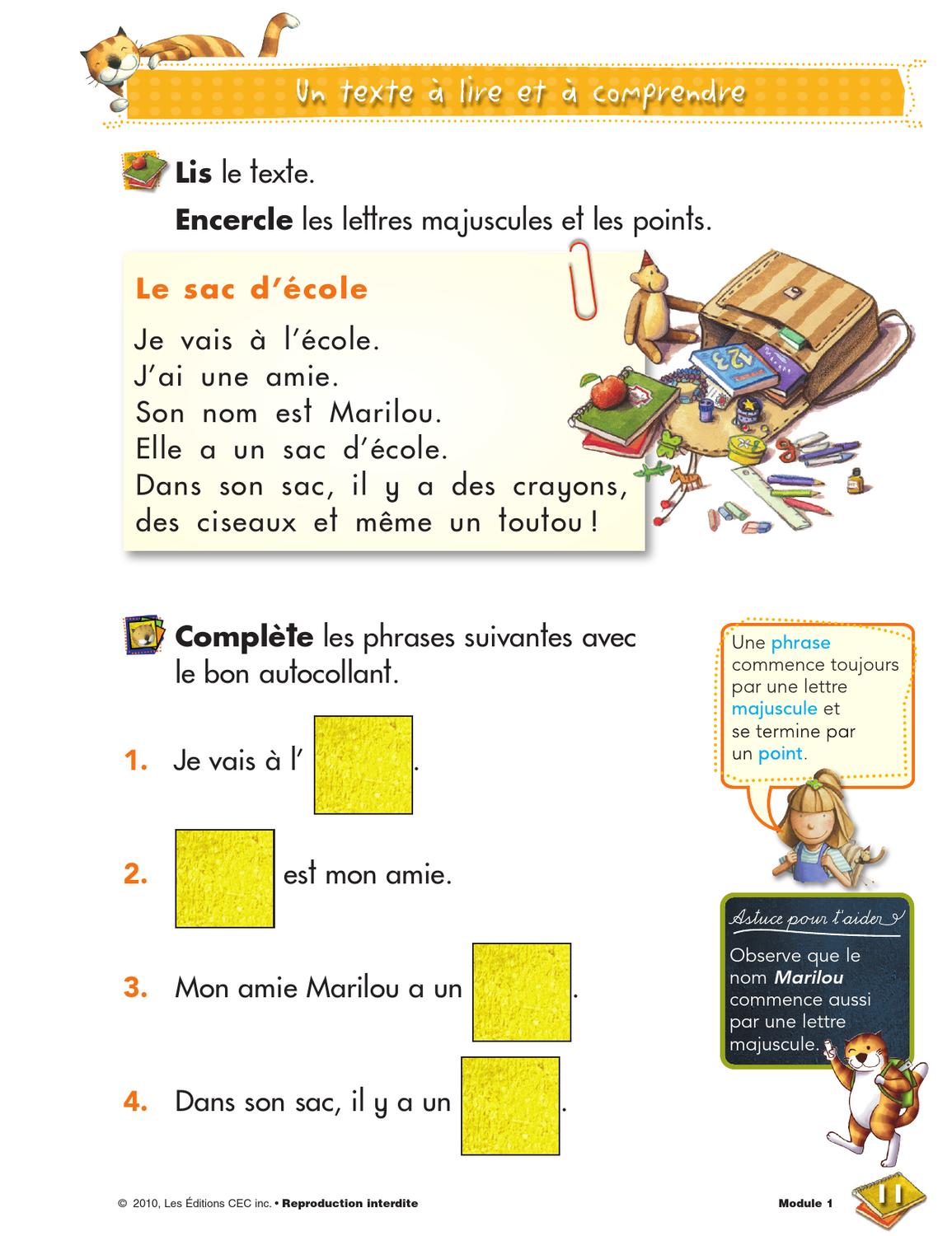 Lire et écrire avec Astuce et ses amis_1re année by Les Éditions CEC ...