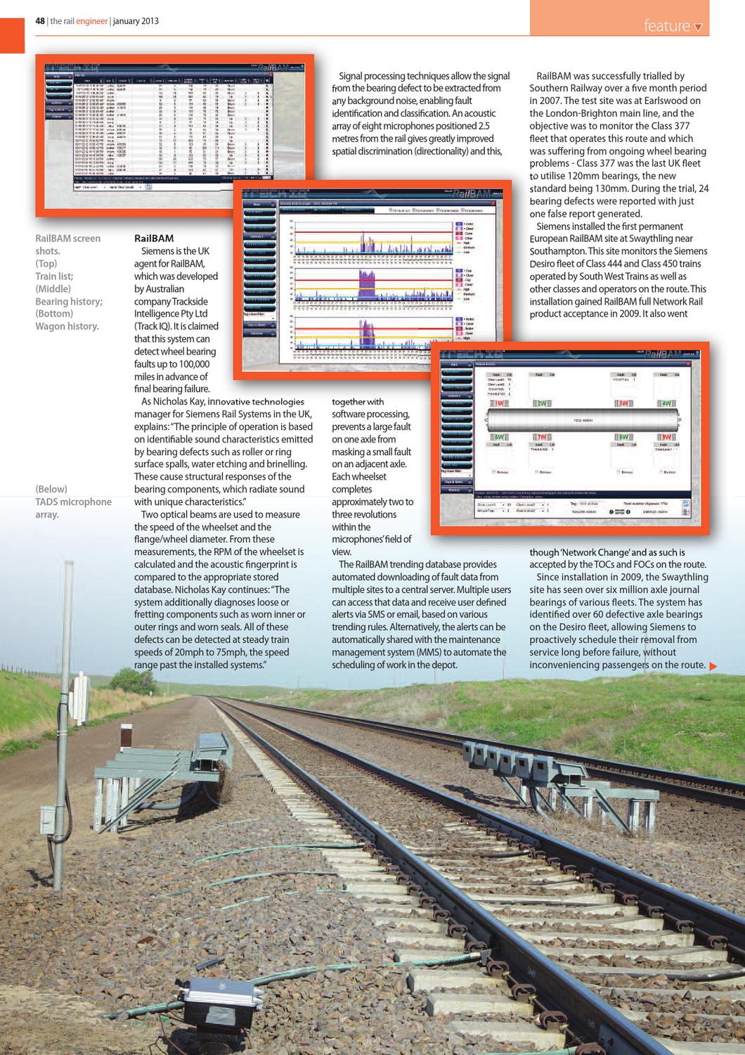 The Rail Engineer - Issue 99 - January 2013 by Rail Media - Issuu