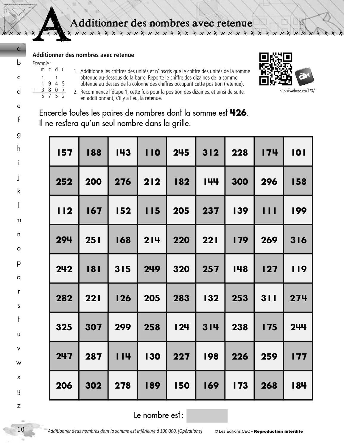 Mes mathématiques jeunesse simplifiées_Cahier 4e année by Les Éditions ...