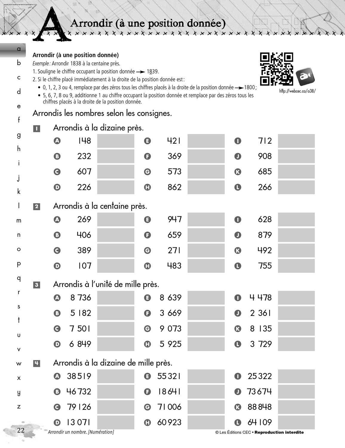 Mes mathématiques jeunesse simplifiées_Cahier 4e année by Les Éditions ...
