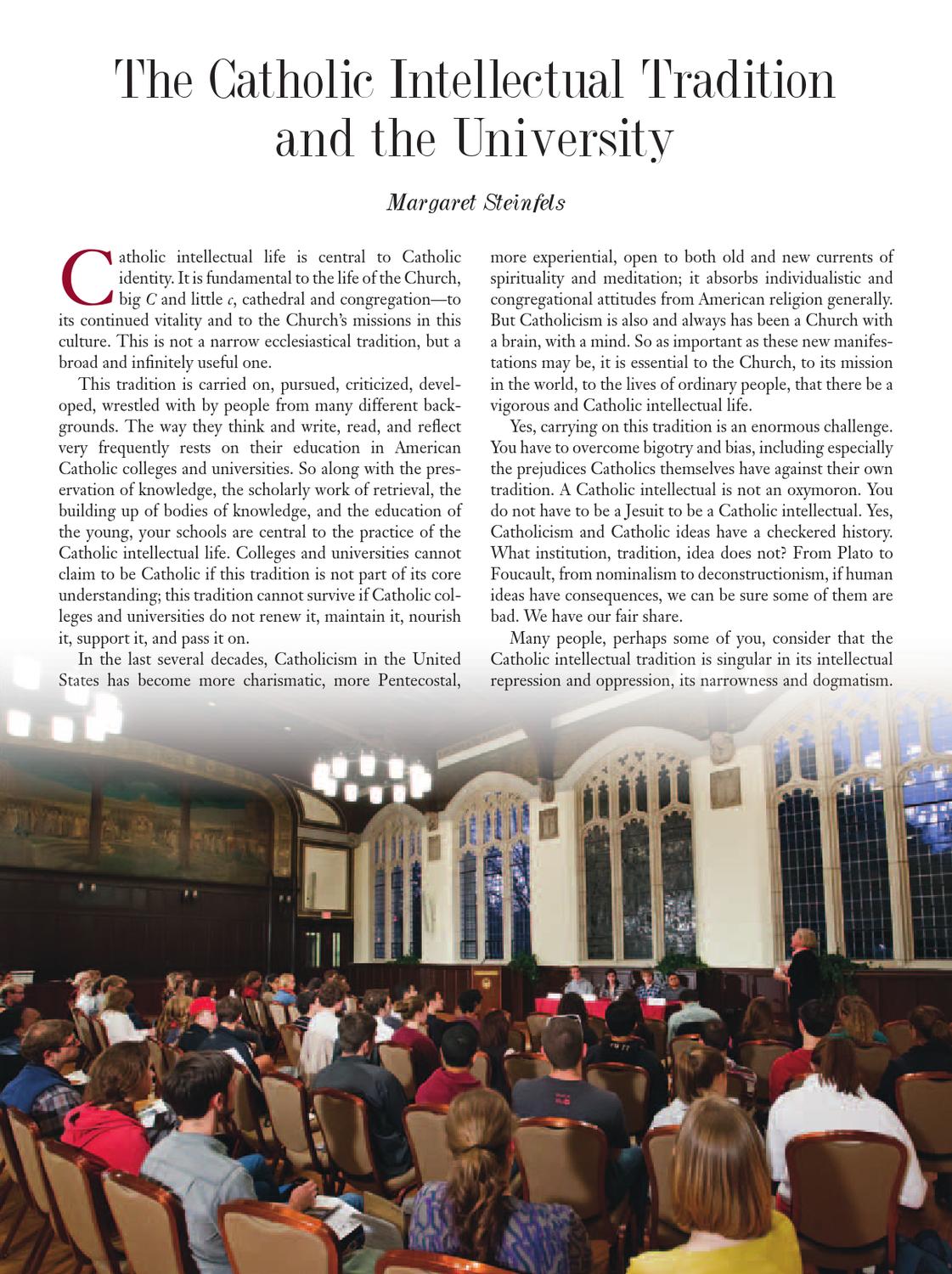 Exploring the Catholic Intellectual Tradition by The Church in the 21st ...