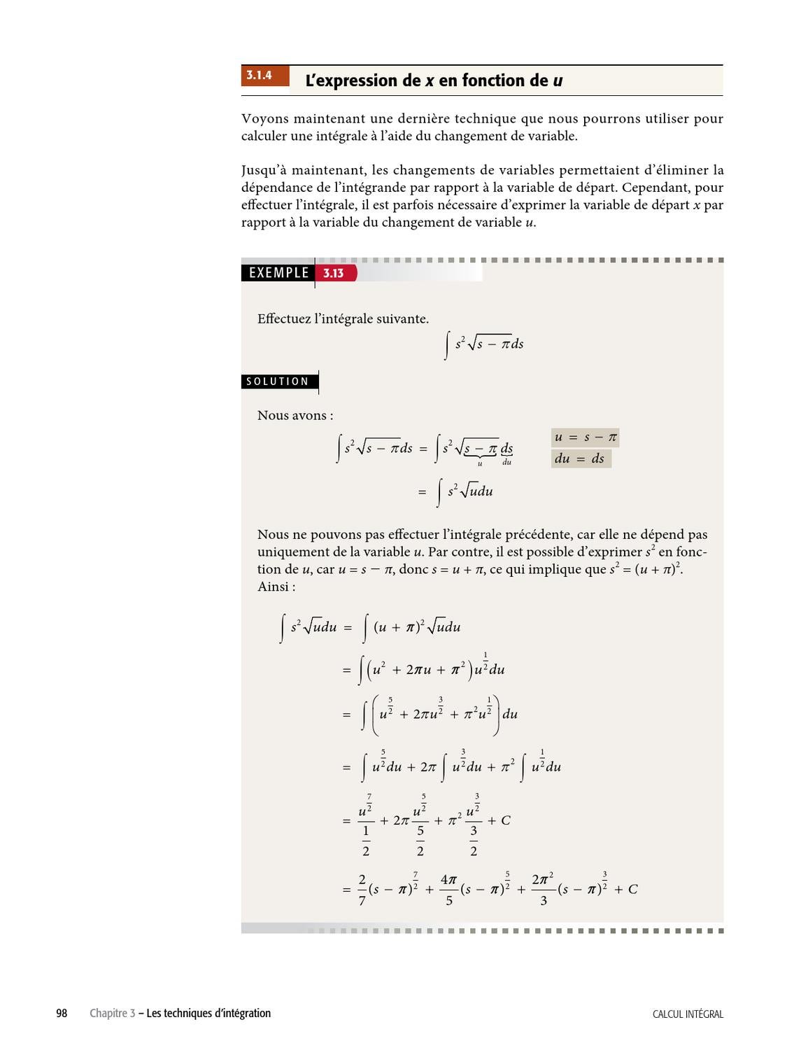 Calcul intégral by Les Éditions CEC - Issuu