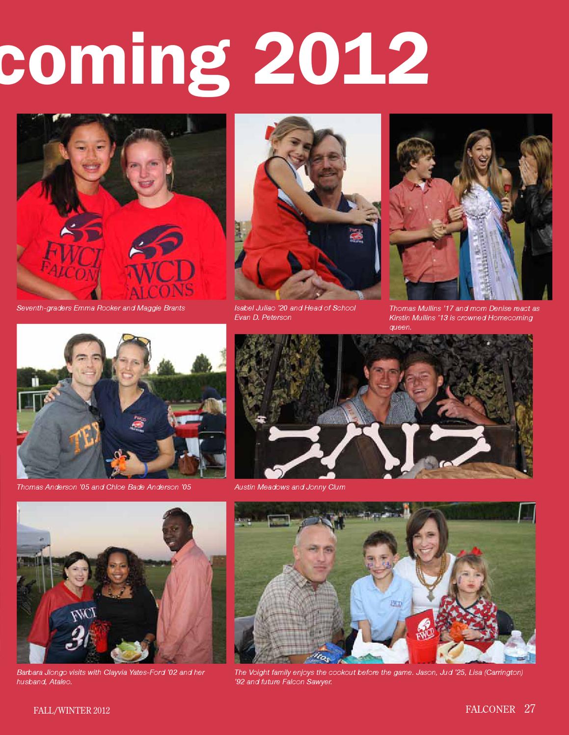 FWCD Falconer - Fall 2012 by Fort Worth Country Day - Issuu