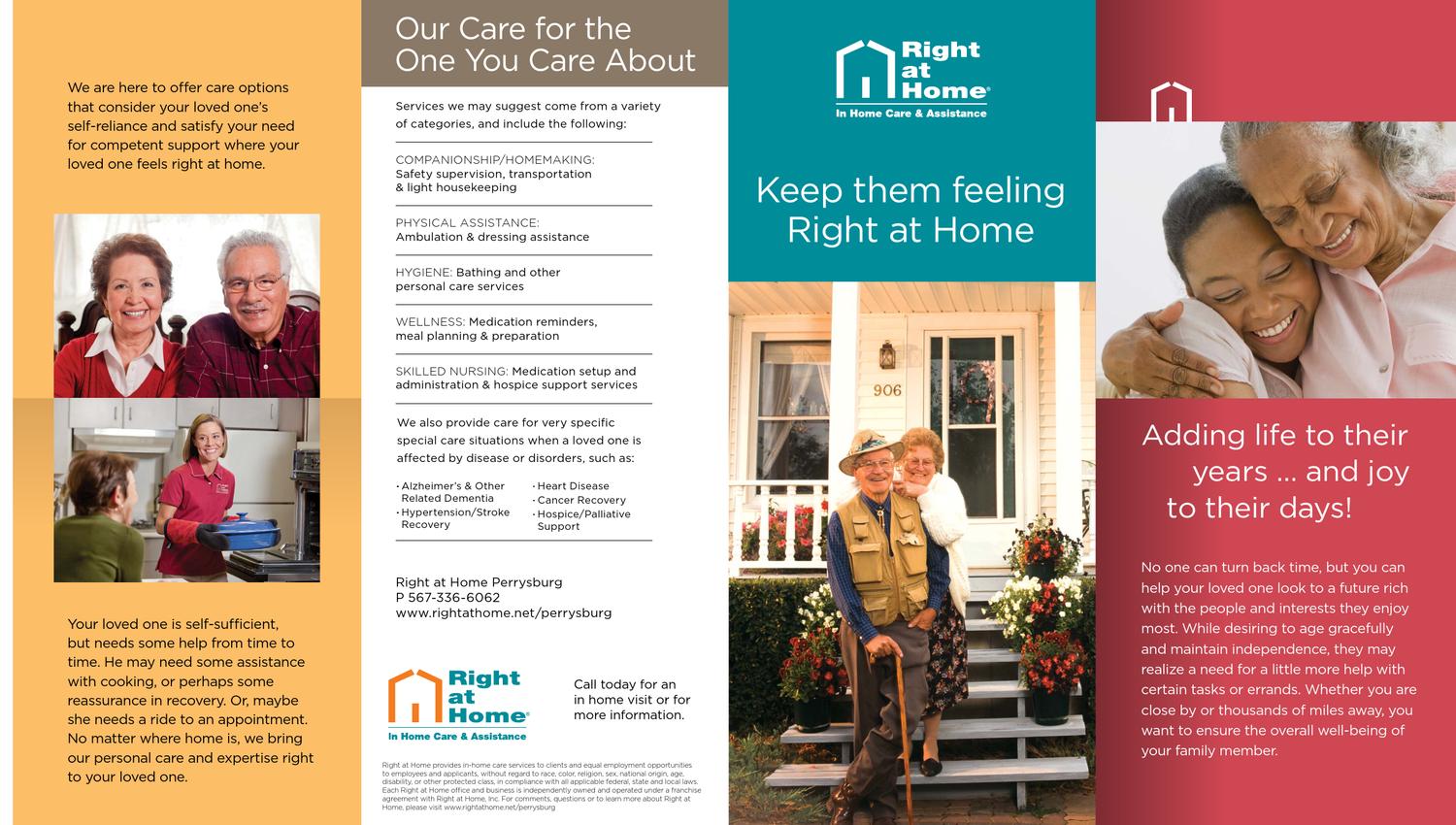 Right at Home Perrysburg consumer brochure by Right at Home - Issuu