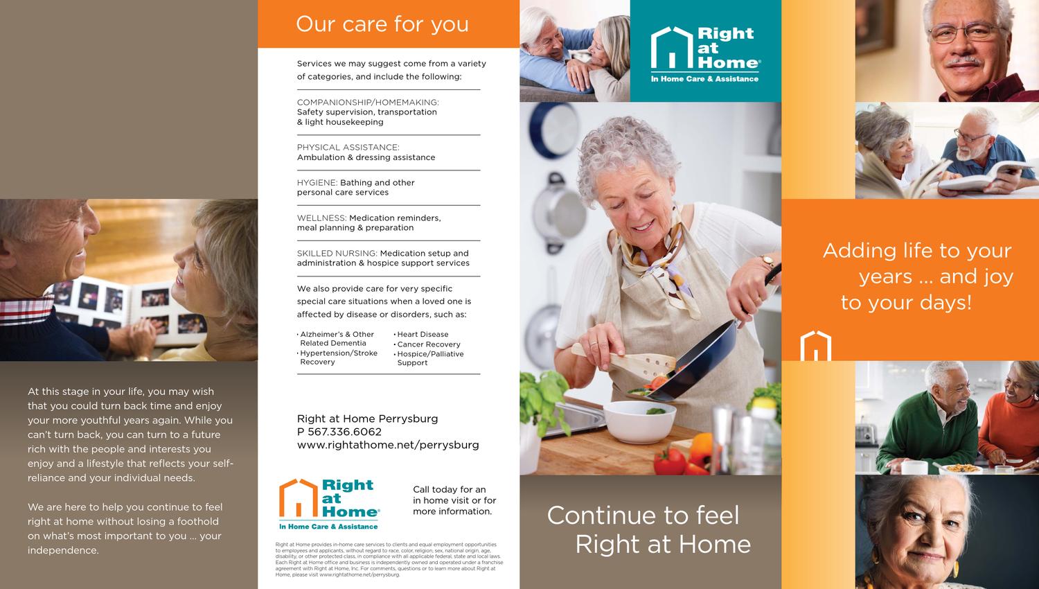 Right at Home Perrysburg client brochure by Right at Home - Issuu