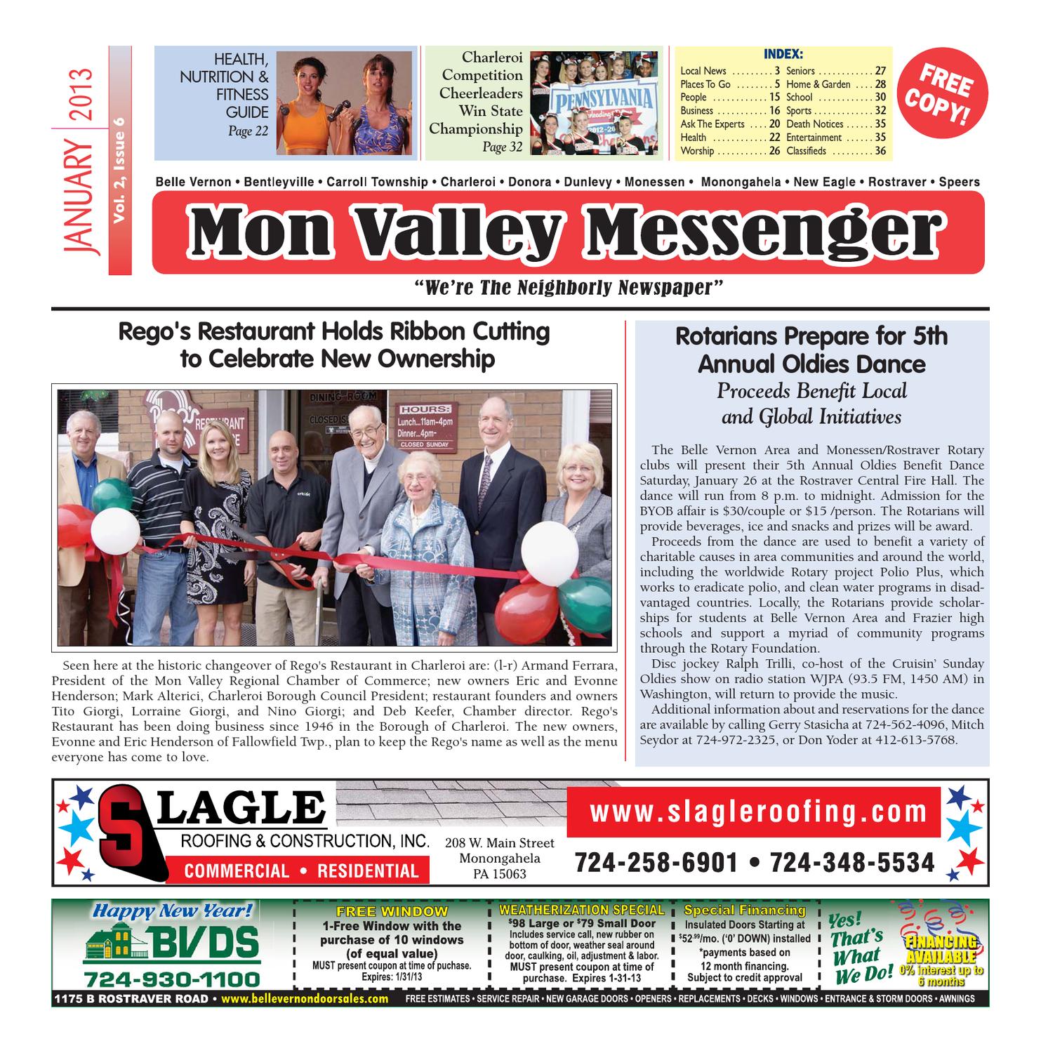 Mon Valley Messenger January 2013 by South Hills Mon Valley Messenger ...