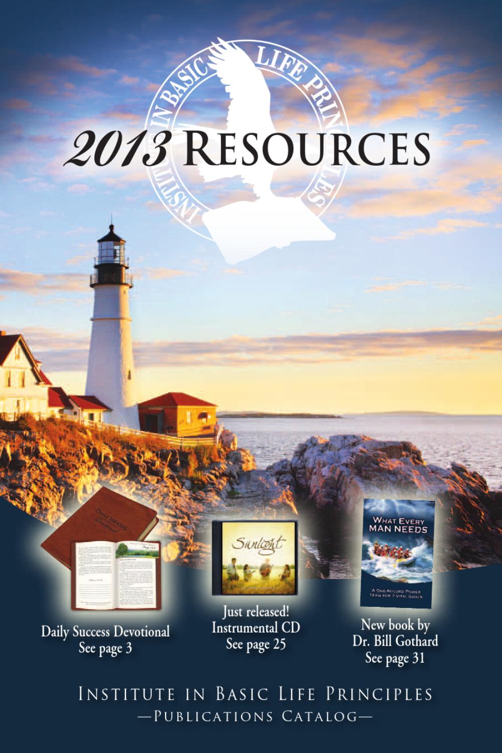 2013 Resource Catalog by Institute in Basic Life Principles - Issuu