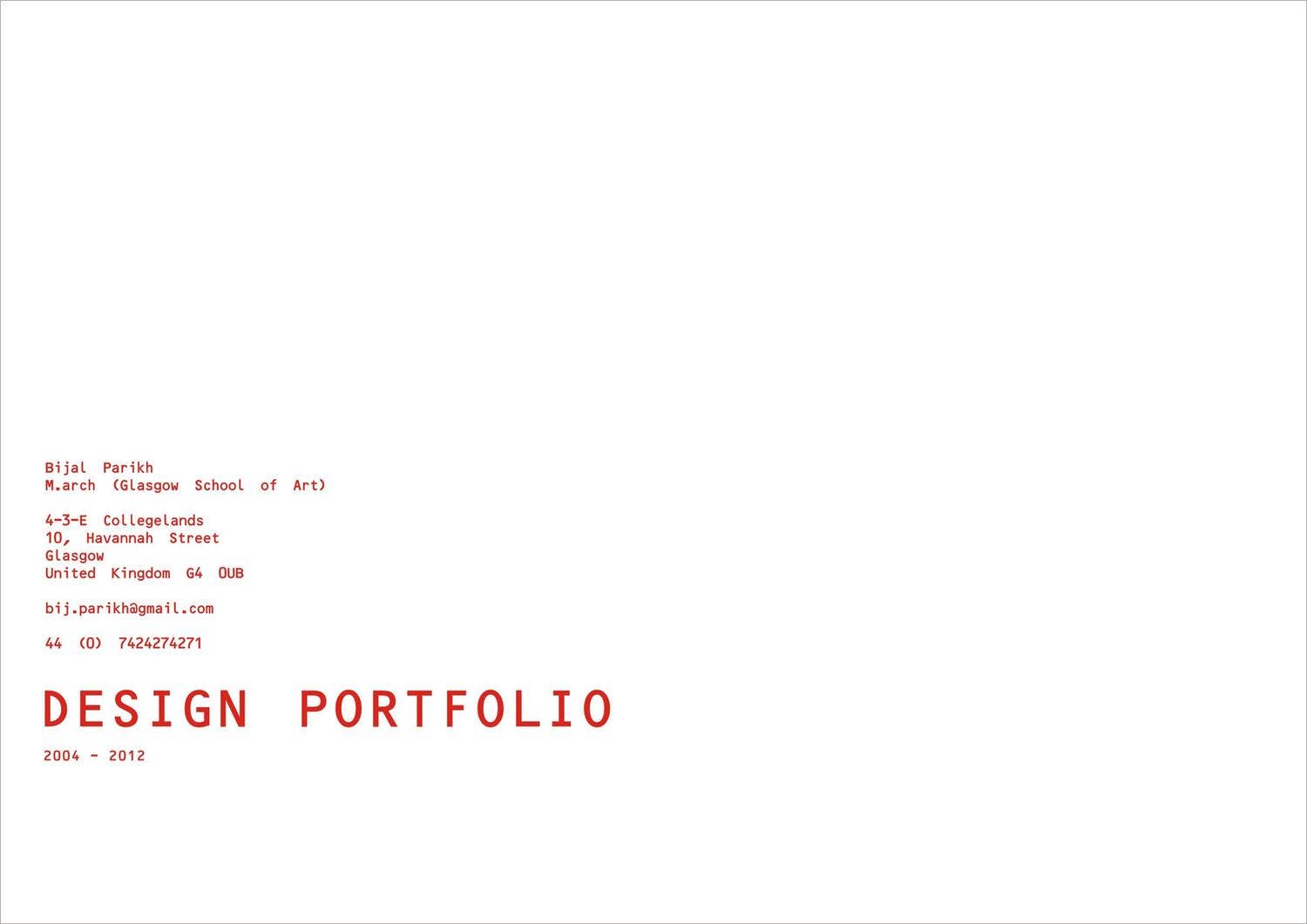 Portfolio by Bijal Parikh - Issuu