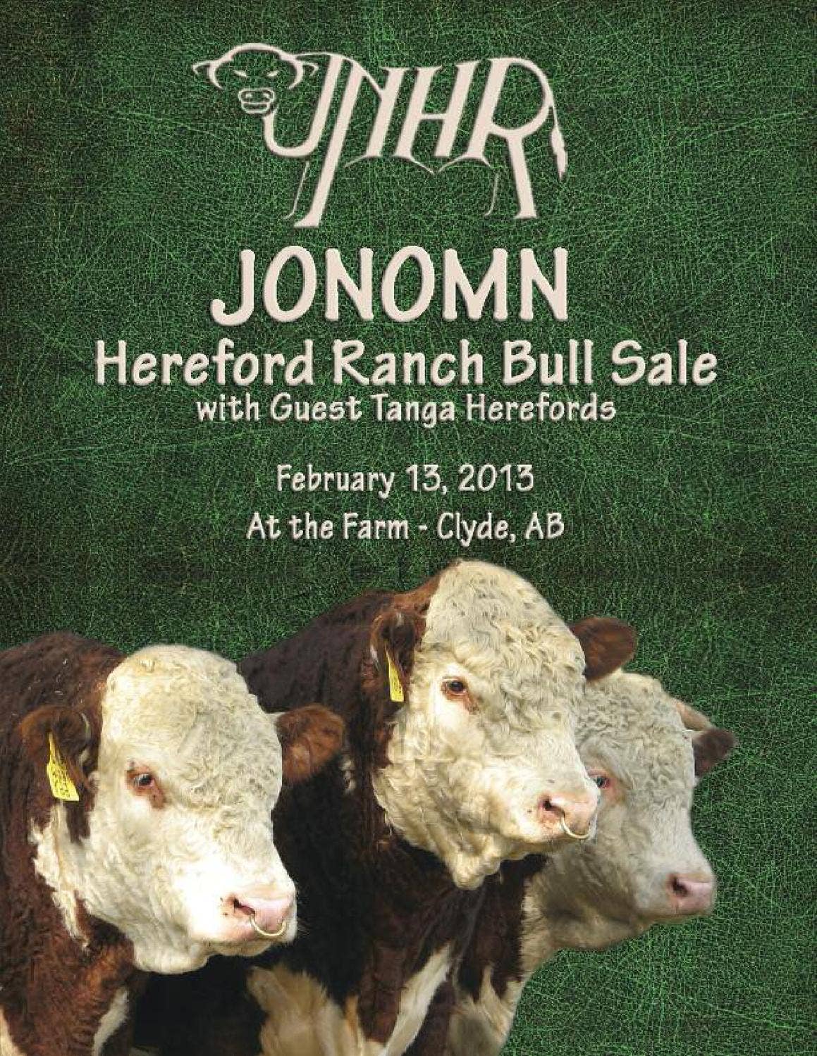 Jonomn Hereford Ranch Bull Sale 2013 by DLMS-Cattlevids.ca - Issuu