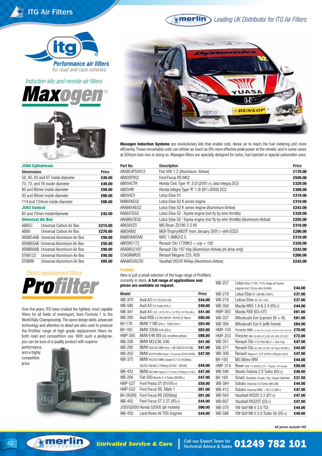 Merlin Motorsport 2013 Motorsport Catalogue by Rob Smith - Issuu