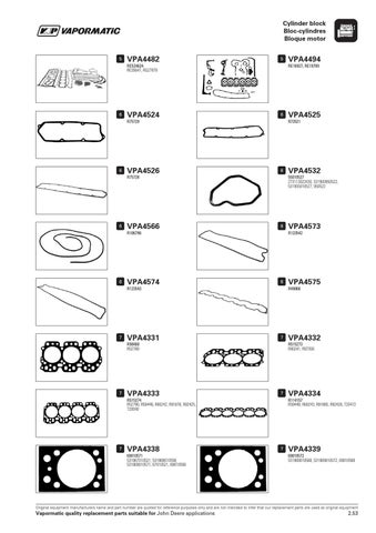 John Deere Catalogue - Engine by The Vapormatic UK Ltd. - Issuu