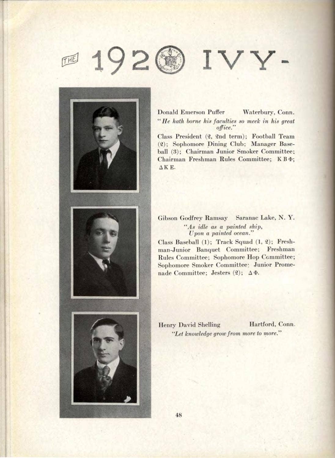 1920 trinity ivy by Trinity College Digital Repository - Issuu