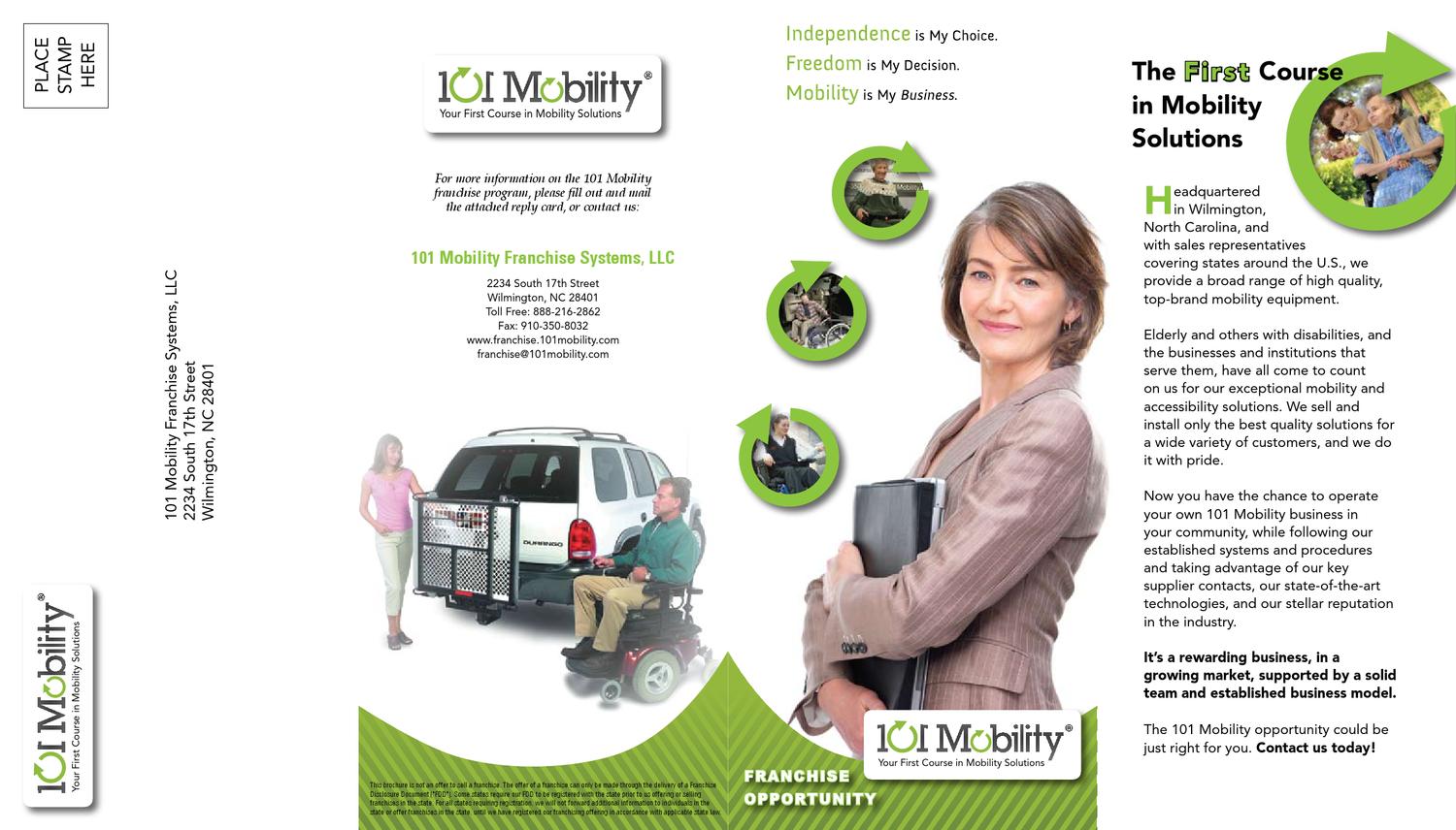 101 Mobility mini brochure by iFranchise Group - Issuu