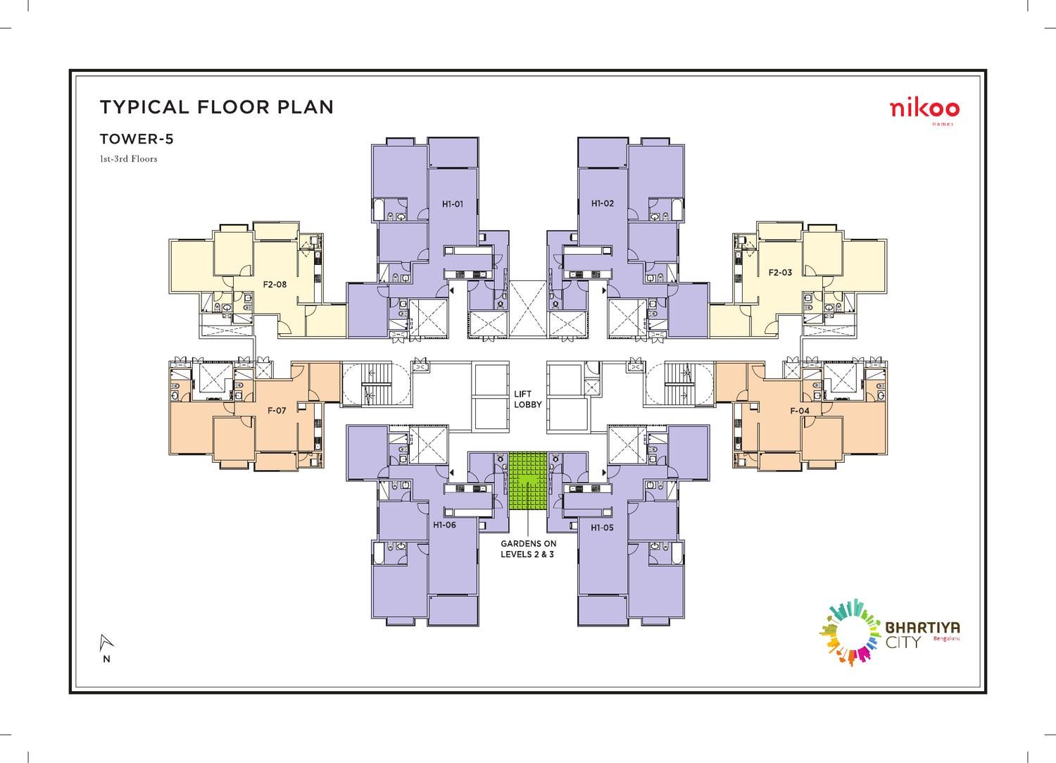 Tower 5 & 6 - Nikoo Homes Floor Plans by Bhartiya City - Issuu