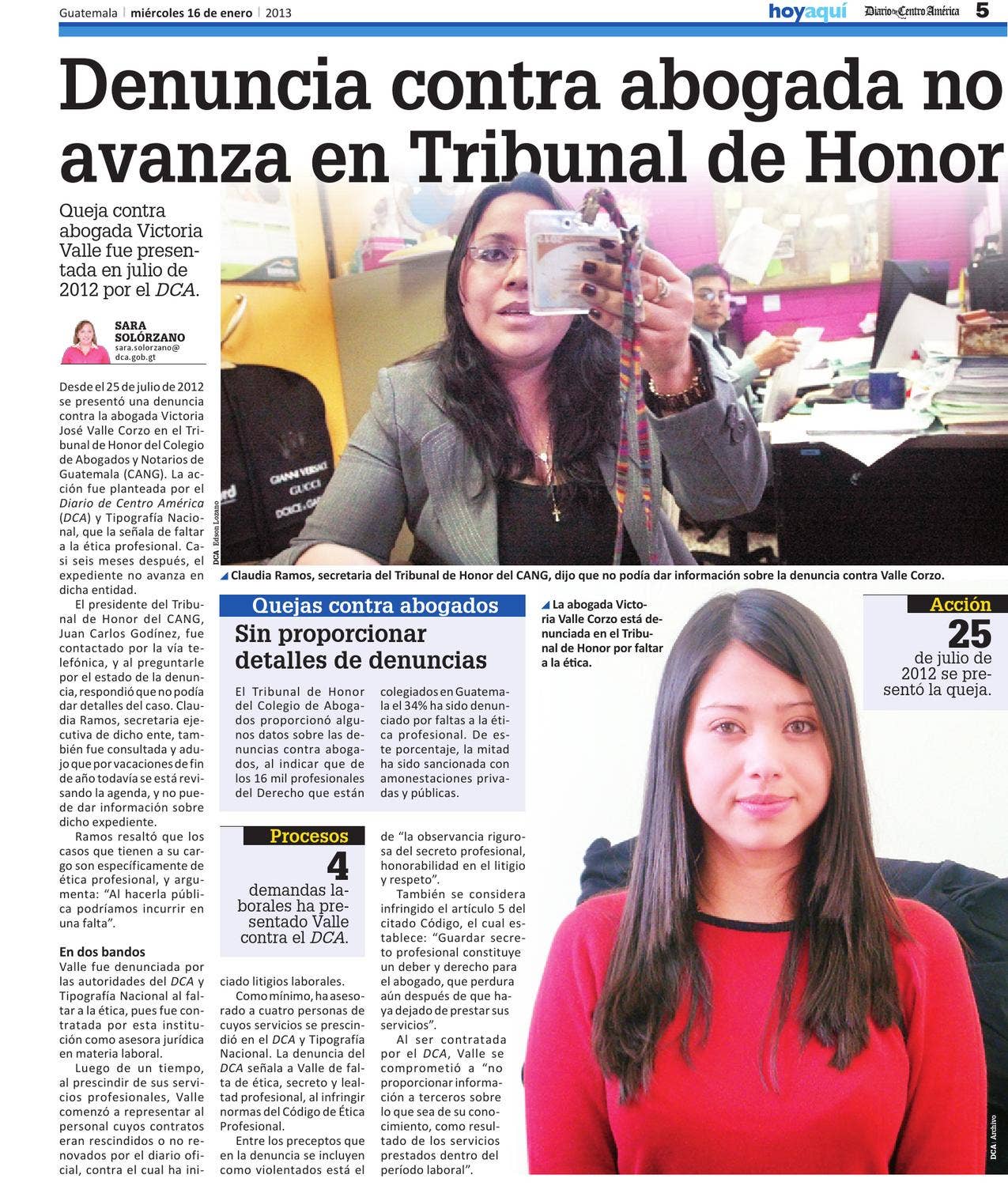 DCA_15012013 by Diario de Centro América Guatemala - Issuu