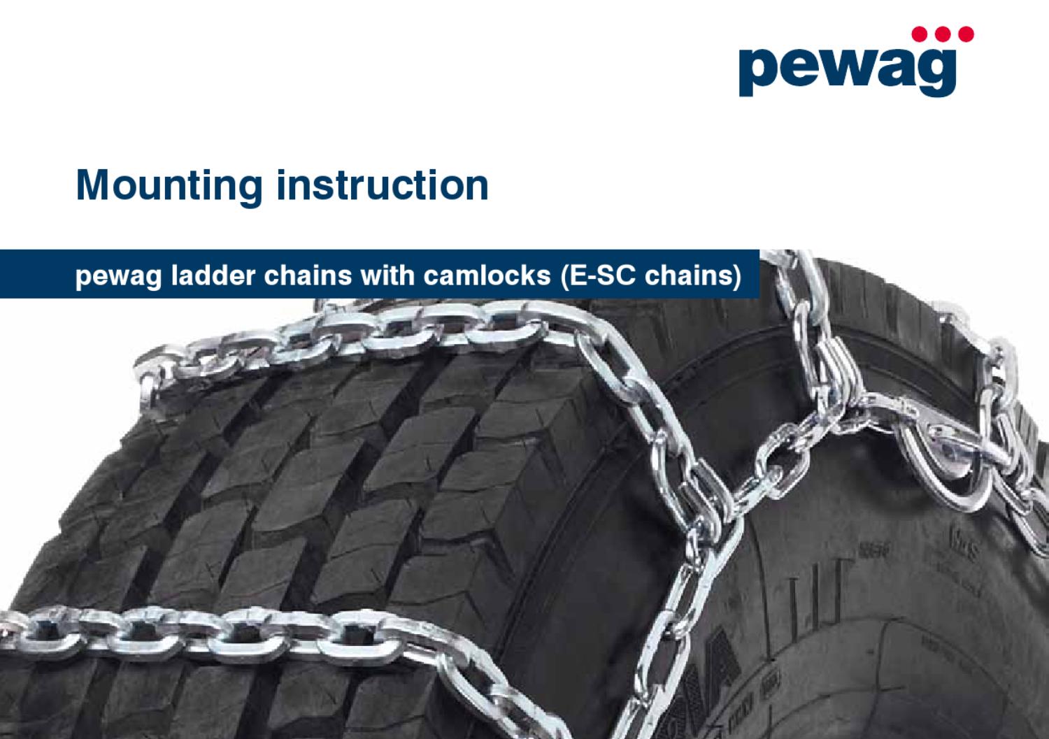 Mounting Instruction pewag ladder chains with camlocks (E-SC chains) by ...