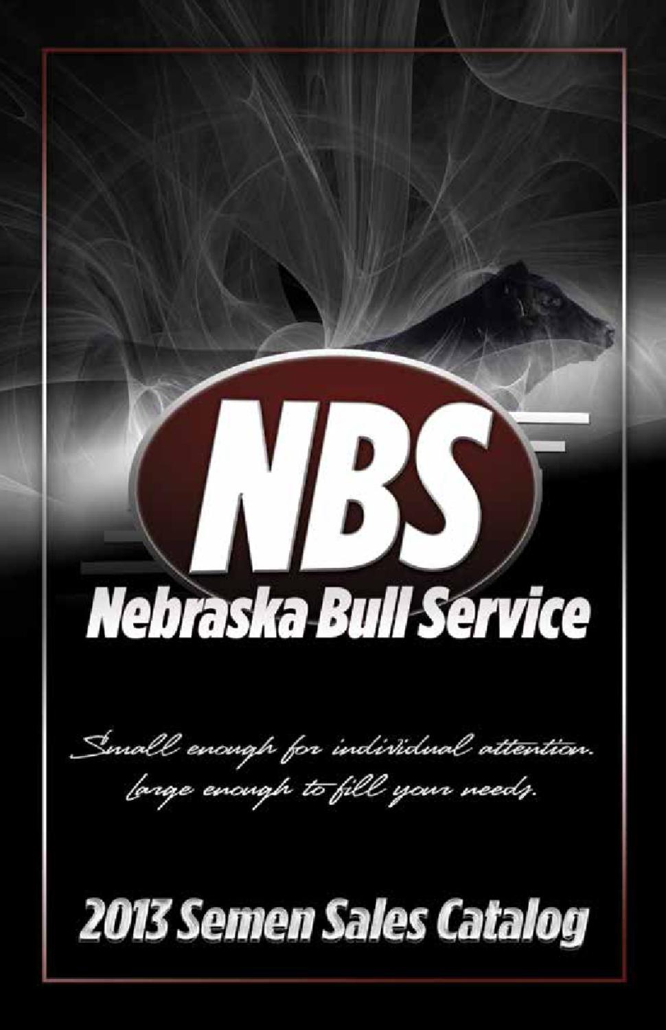 2013 Nebraska Bull Service Semen Catalog by Ranch House Designs - Issuu