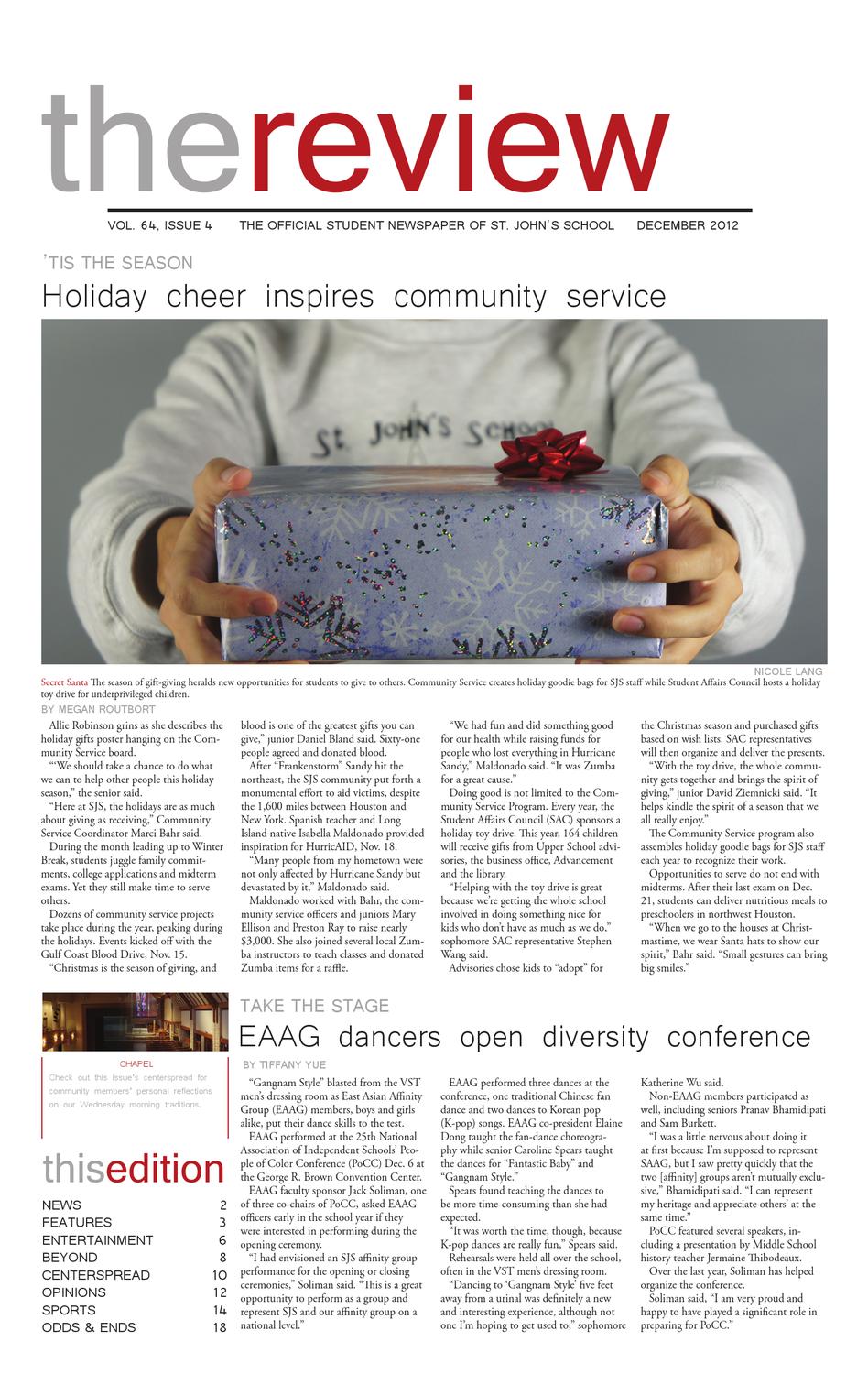Review's December 2012 Issue by The Review - Issuu