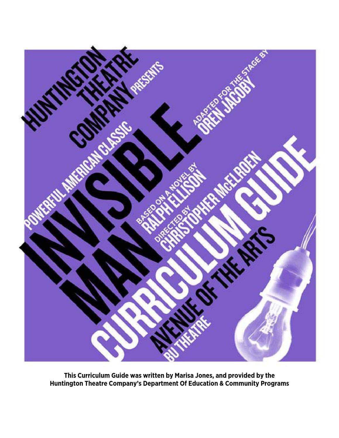 INVISIBLE MAN Curriculum Guide by Huntington Theatre Company - Issuu