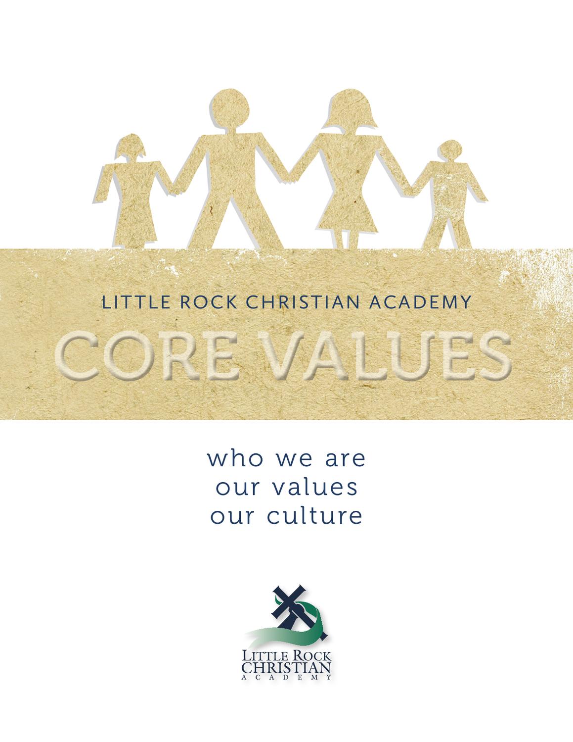 LRCA Core Values Handbook by Little Rock Christian Academy - Issuu
