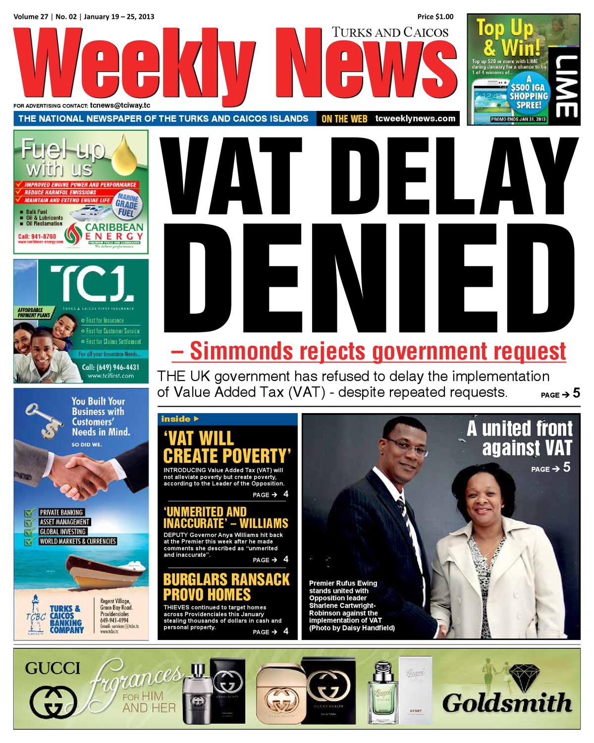 The Turks and Caicos Weekly News by TC Weekly News - Issuu