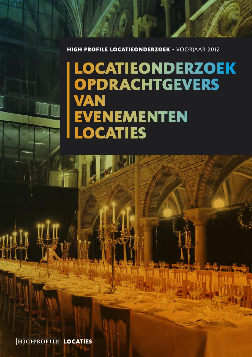 High Profile Locaties Onderzoek by High Profile Locaties - Issuu