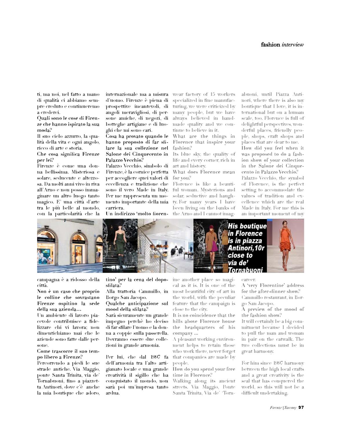 Firenze Made in Tuscany Magazine n. 25 by Gruppo Editoriale srl - Issuu