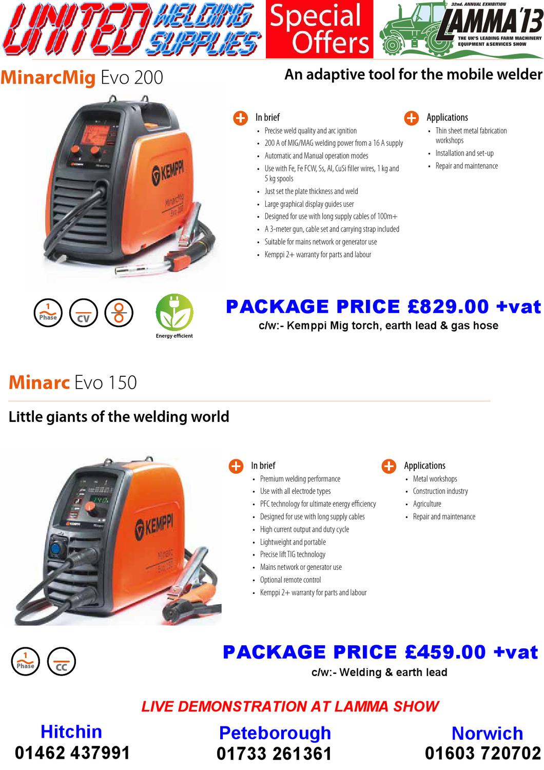 kemppi minarc by United Welding Supplies - Issuu