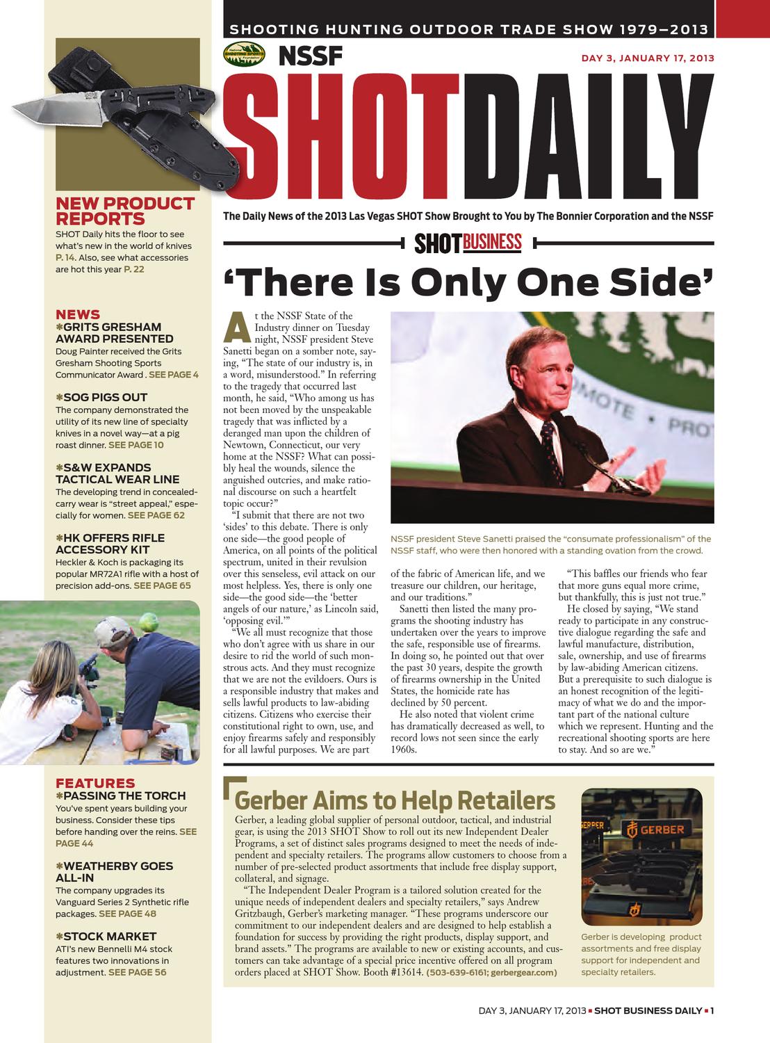 SHOT Daily - Day 3 - Jan. 17, 2013 by SHOT Business - Issuu