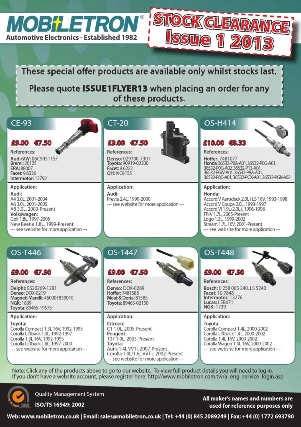 Special offer flyer - Issue 1 2013 by Mobiletron UK - Issuu