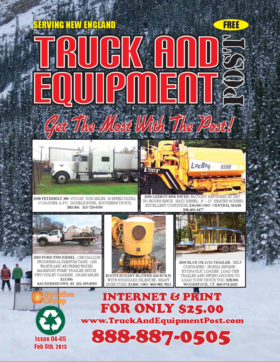 Truck And Equipment Post - Issue #04-05, 2013 by 1ClickAway - Issuu
