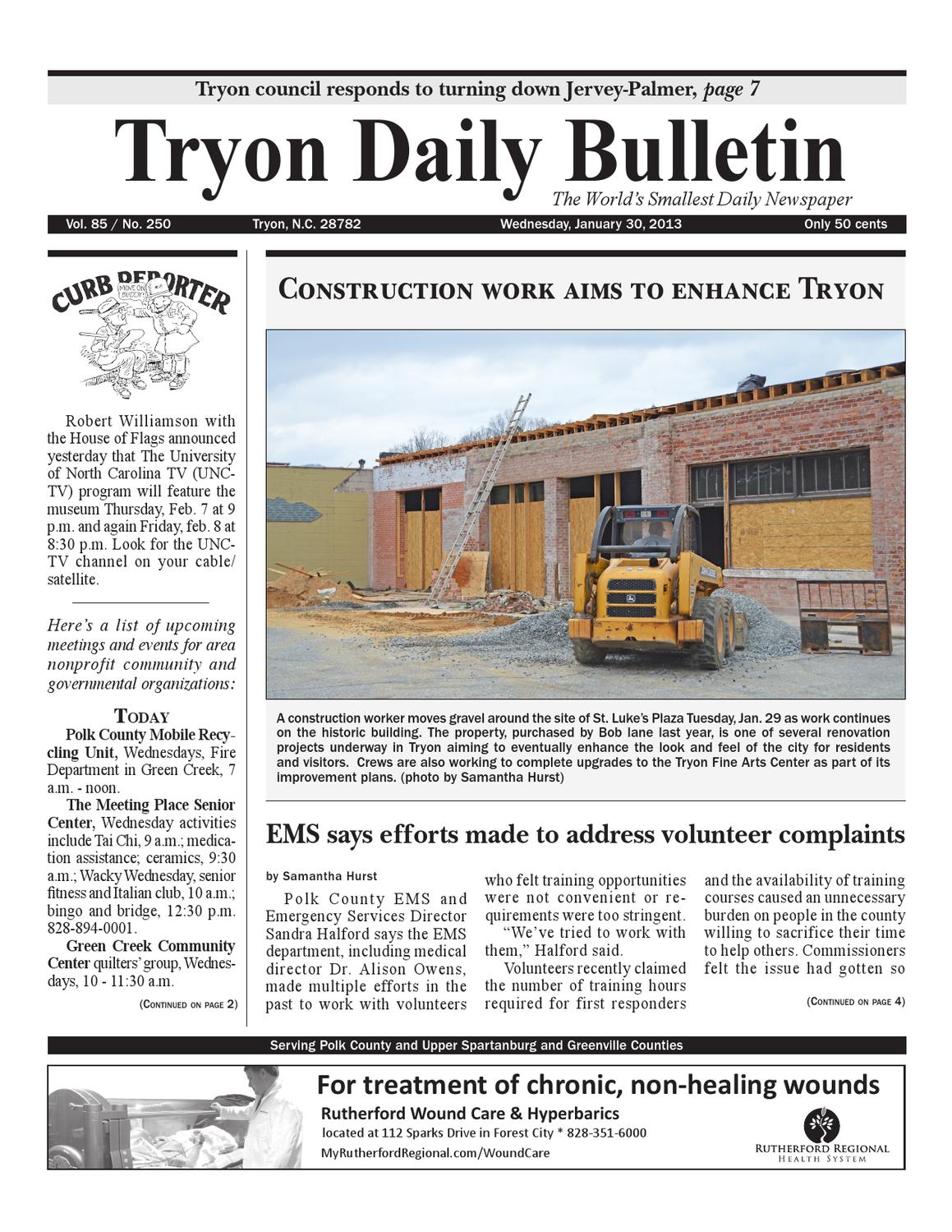 1-30-13 Bulletin by Tryon Daily Bulletin - Issuu