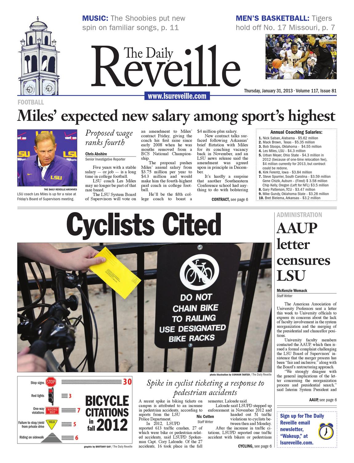 The Daily Reveille - January 31, 2013 by Reveille - Issuu