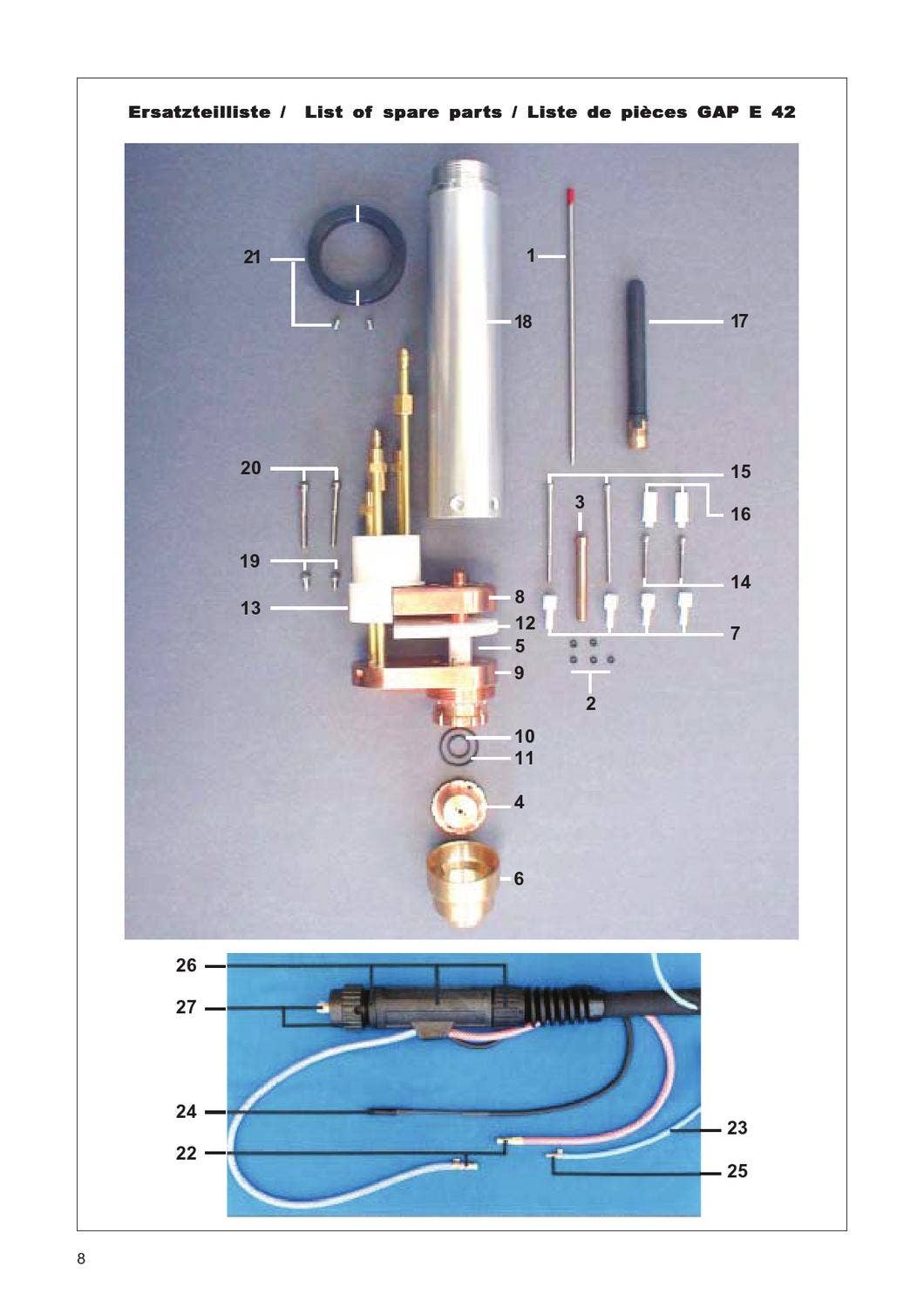 GAP-E42-E52-Ersatzteilliste by Castolin Eutectic - Issuu