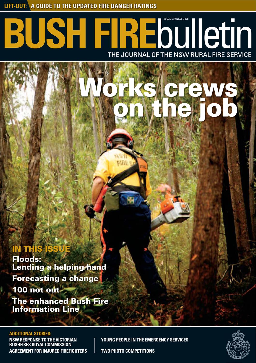 Bush Fire Bulletin Vol 33 No 1 (2011) by NSW Rural Fire Service - Issuu