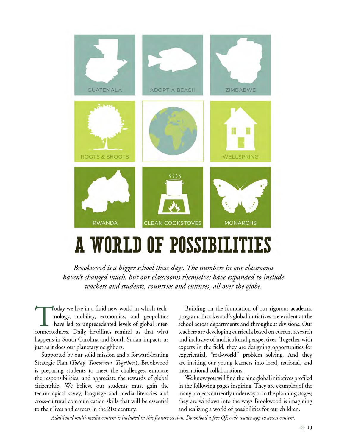 A World of Possibilities by Brookwood School - Issuu